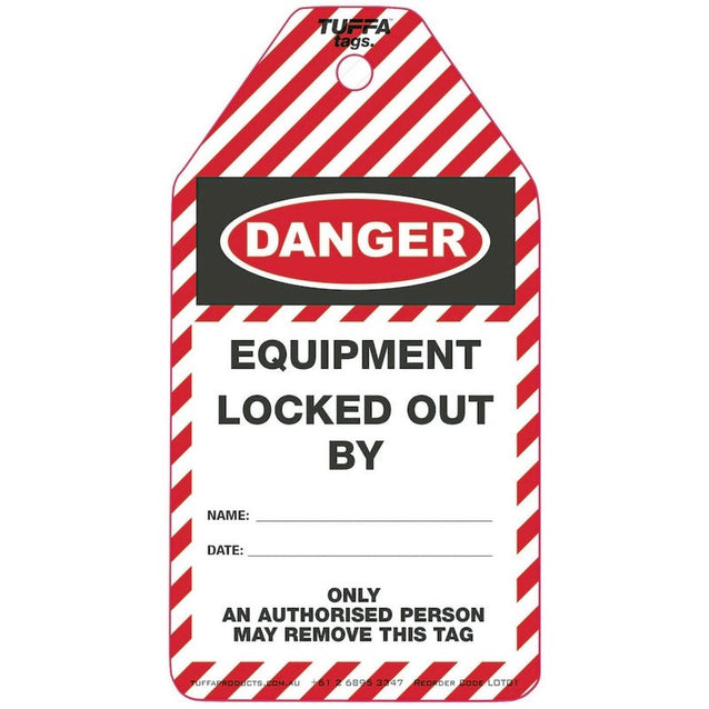 Danger tag - Danger do not start equipment lockout tag