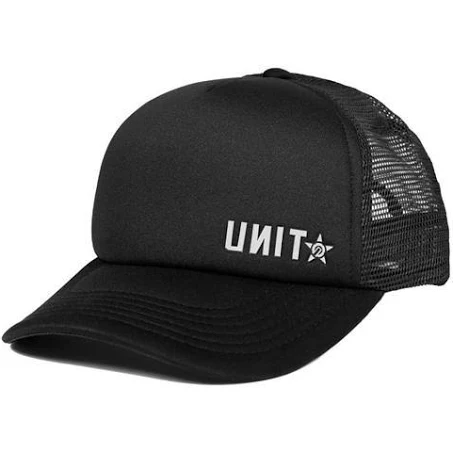 UNIT Mens Trucker Hat Strike Charcoal