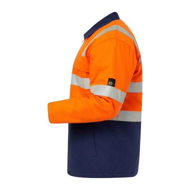 Workcraft-Hi Vis Cotton Reflective Jacket WJ8019
